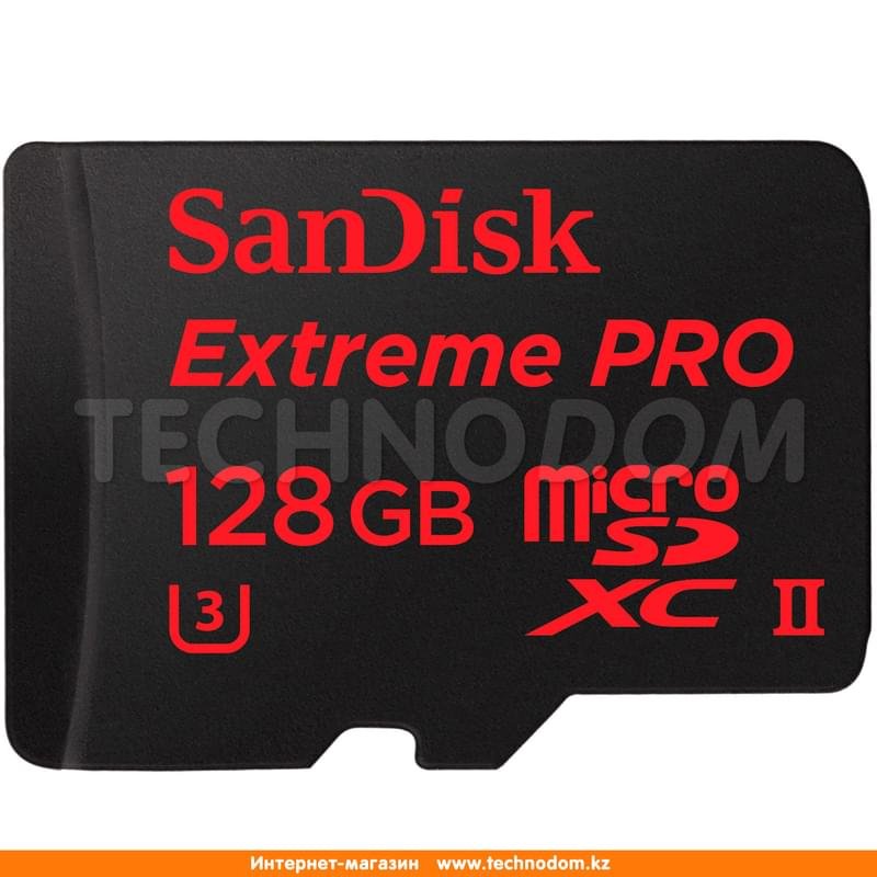 Карта памяти MicroSD 128GB SanDisk Extreme Pro 275MB/s,Class 10+USB 3.0 Adapter (SDSQXPJ-128G ...