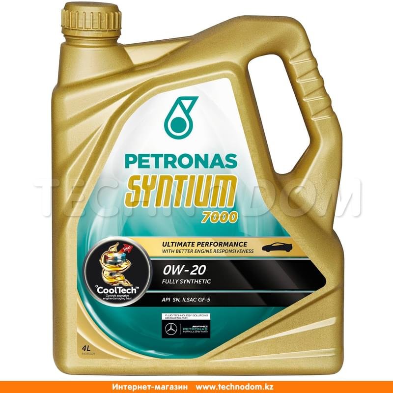 Моторное масло PETRONAS Syntium 7000 0W20 API SN 4л - купить по лучшей ...