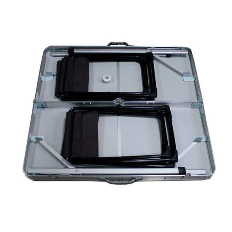 Стол раскладной 86x81x69см+4 табурета 25х29х39см(цвет холодный венге ...