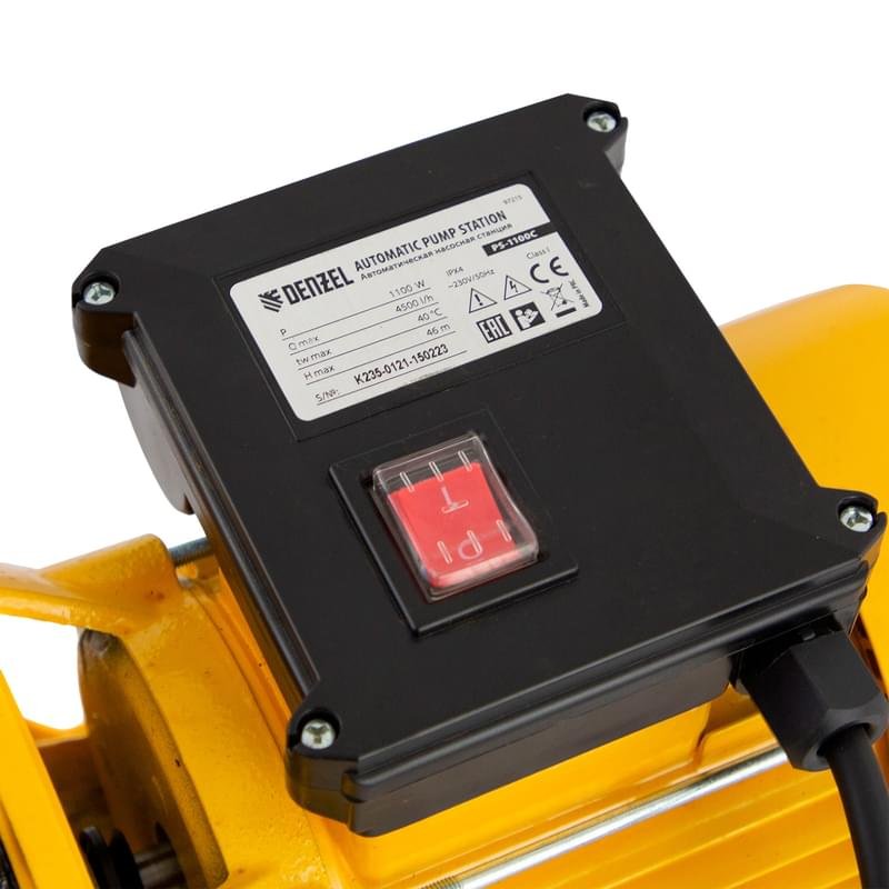 Насосная станция PS1100С, 1100 Вт, 4500 л/ч, ресивер 24 л, подъем 46 м ...