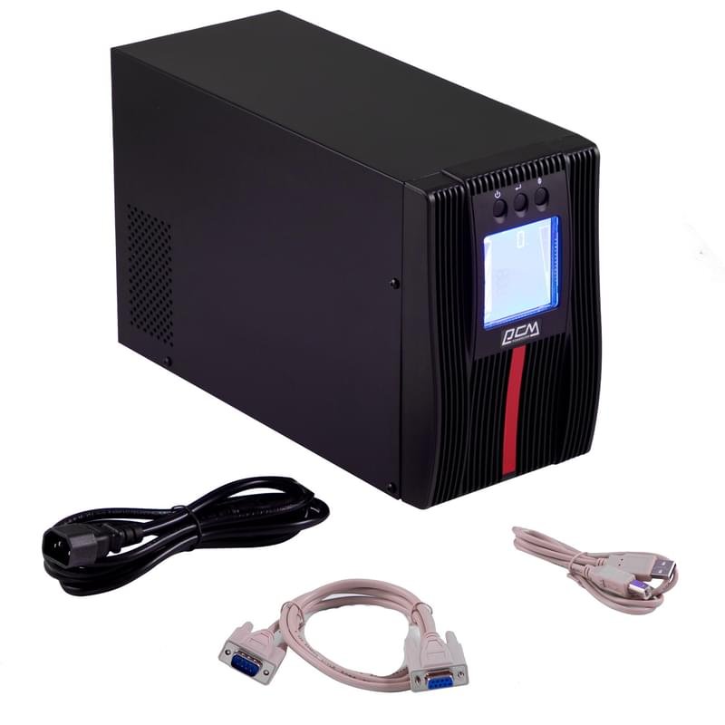 ИБП Powercom, 1000VA/1000W, AVR:160-275В, 4*C13, Black (MAC-1000 ...