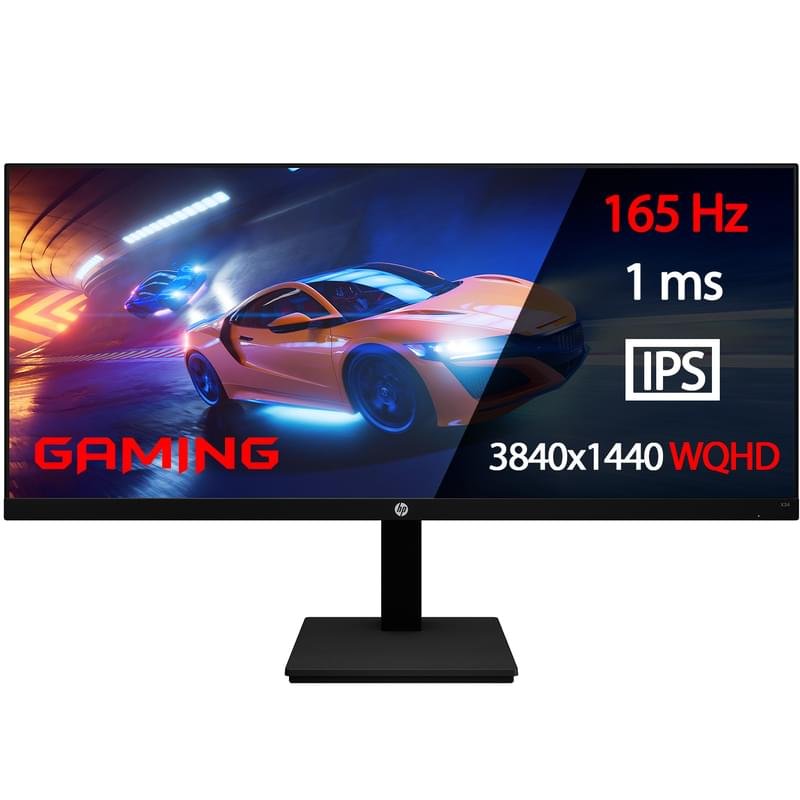 Монитор игровой 34" HP X34 Gaming 2V7W6AA 3440x1440 21:9 IPS 165ГЦ ...