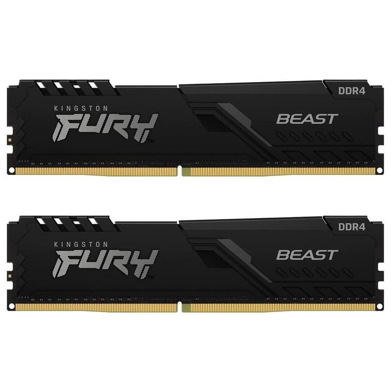 Оперативная память DDR4 DIMM 32GB(16GBx2)/3200MHz Kingston Fury Beast ...