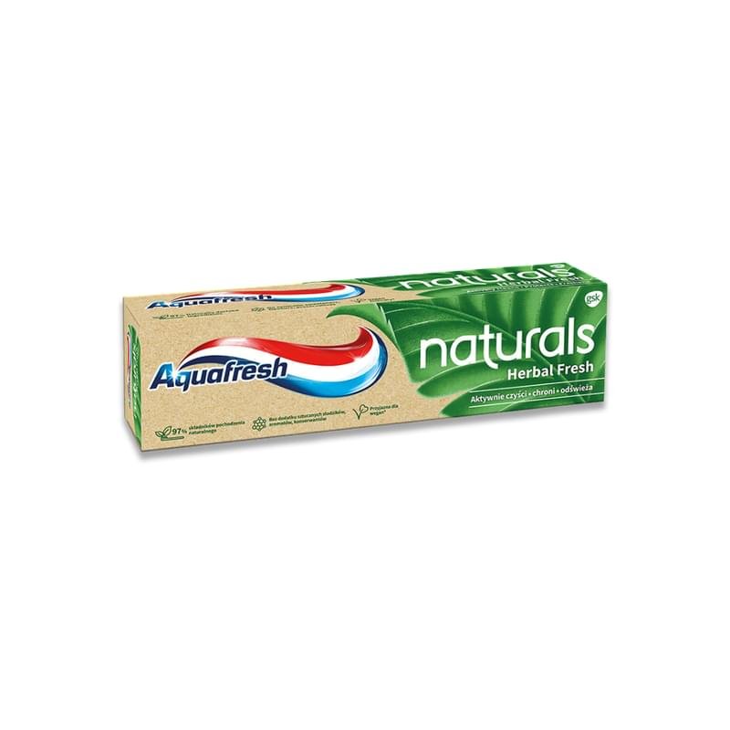 Паста зубная Aquafresh Naturals свежесть трав 75 мл - купить по лучшей ...