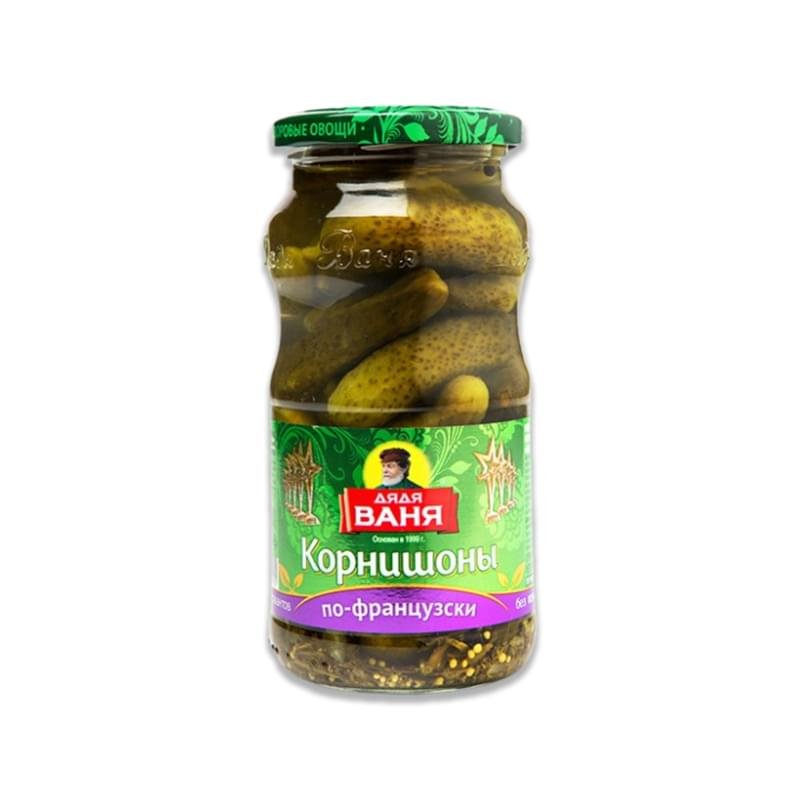 Корнишоны Дядя Ваня маринованные по-французски 460 г - купить по лучшей ...