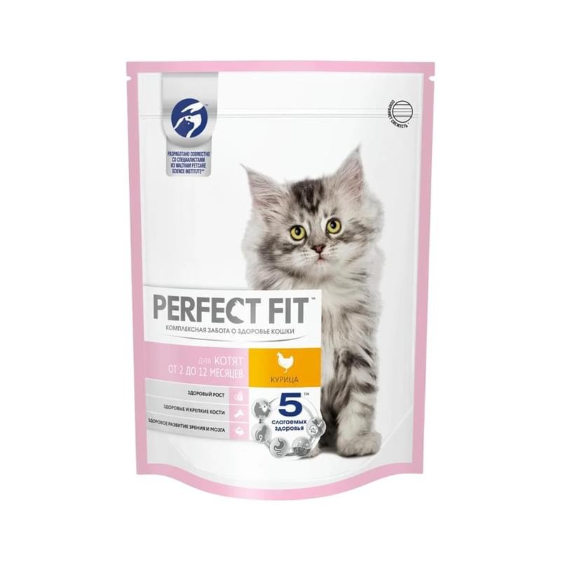Корм сухой Perfect Fit для котят с курицей 650 г - купить по лучшей ...