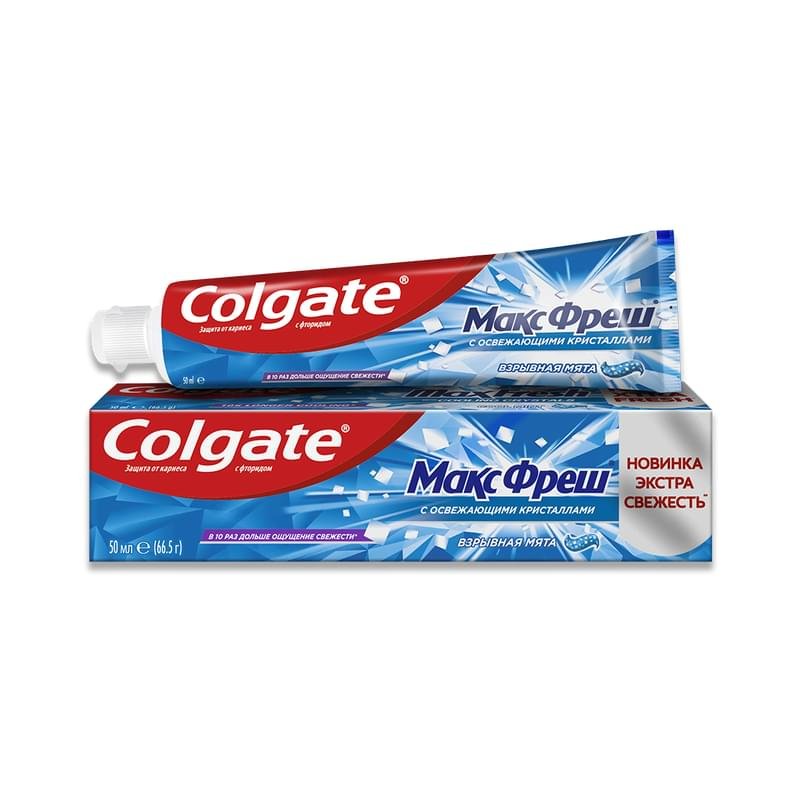 Паста зубная Colgate Макс Фреш взрывная мята с освежающими кристаллами