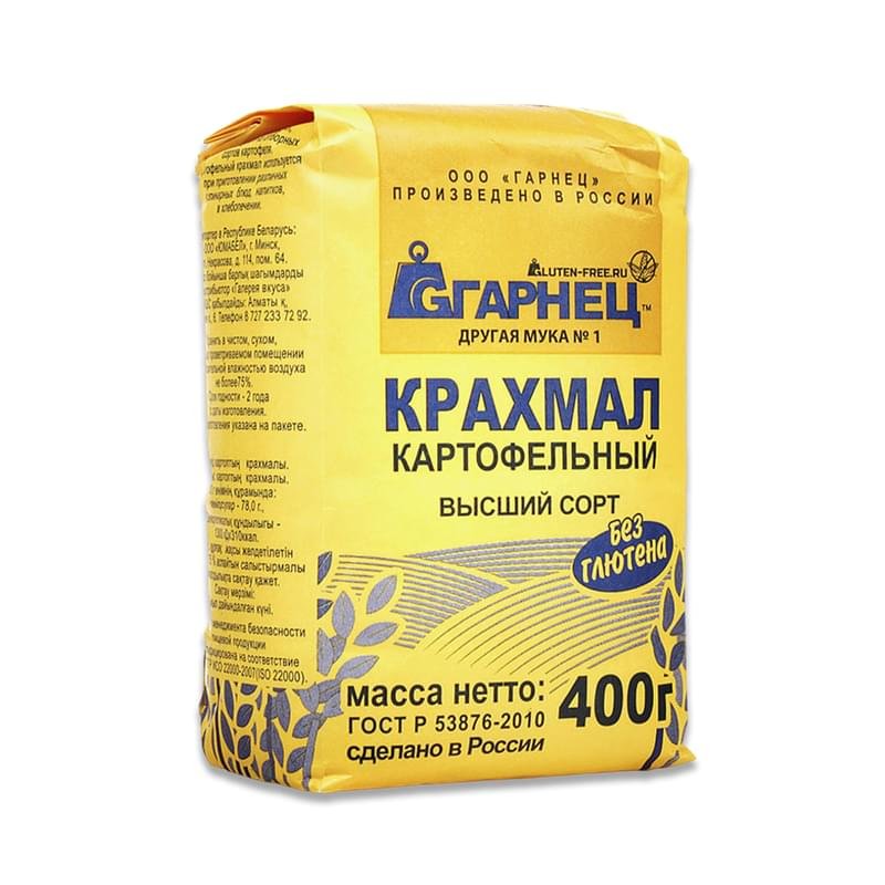 Крахмал Garnec картофельный без глютена 400 г - купить по лучшей цене в ...