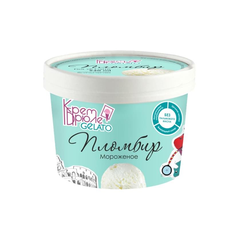 Мороженое Крем Брюле Gelato Итальянское пломбир 230 мл - купить по ...