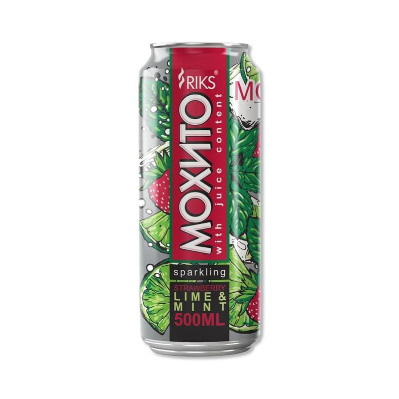 Напиток Riks Мохито lime & mint, strawberry 450 мл - купить по лучшей ...
