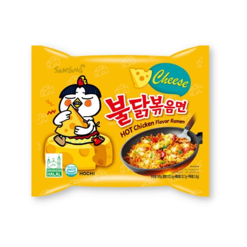 Лапша SamYang Buldak острая с курицей и сыром 140 г - купить по лучшей ...