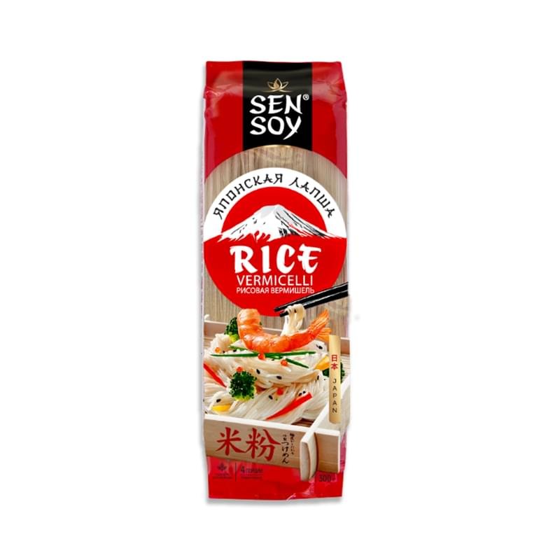 Лапша Sen Soy Premium рисовая Rice Vermicelli 300 г - купить по лучшей ...